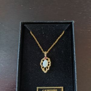 Van Doran | Jewelry | Nib Vintage Van Doran Ruby And Opal Necklace ...